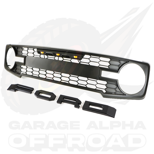 2022-2025 Ford Bronco Raptor Style Grille – Garage Alpha OffRoad
