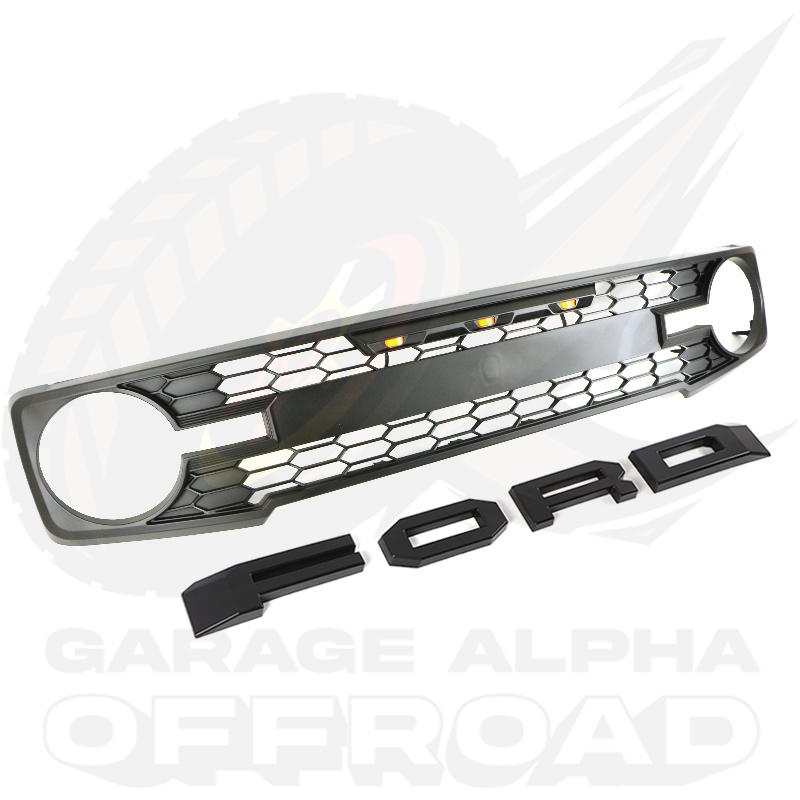 2022-2025 Ford Bronco Raptor Style Grille – Garage Alpha OffRoad