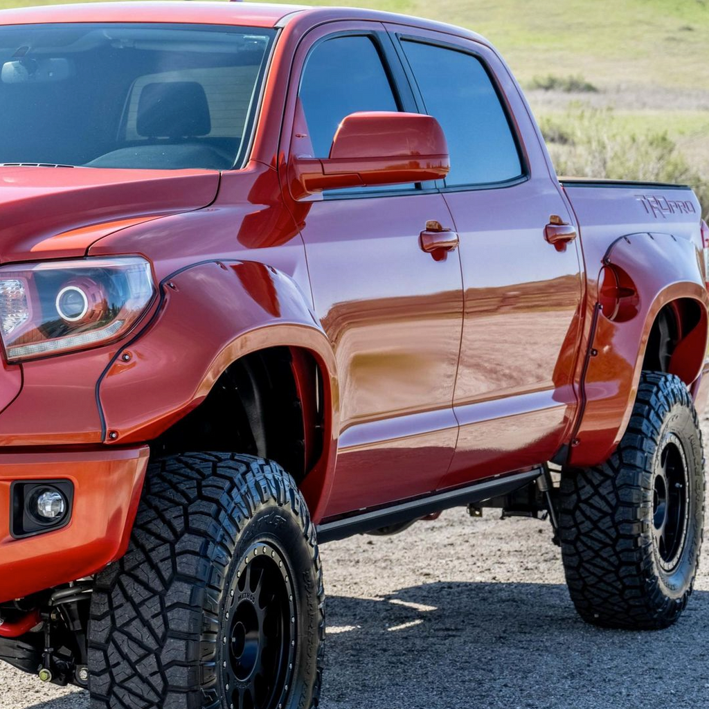 2007-2021 Toyota Tundra CrewMax Black Window Trim – Garage Alpha OffRoad 2007-2021 Toyota Tundra CrewMax Black Window Trim – Garage Alpha OffRoad
